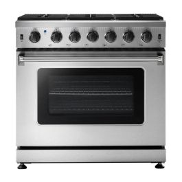 TMG Industrial TMG-HRG36 TMG Living Kitchen 36" Freestanding Gas ...