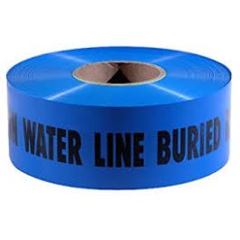 6" SHIELDTEC® Standard Non-Detectable Caution Water Line Buried Below Tape