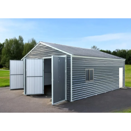 TMG Industrial TMG-MS2630 26’ x 30’ Metal Garage Shed, 9’ High Double ...